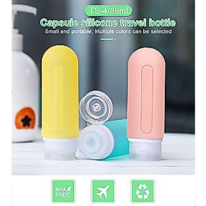 KHLZ Travel Bottles for Toiletries, Travel Size Containers BPA Free Leak Proof Travel Tubs Tsa Approved, Travel Accessories for Shampoo Conditioner Lotion (3oz, 3 Pack)