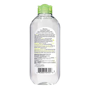 Garnier SkinActive Micellar Water for Oily Skin, Facial Cleanser & Makeup Remover, 13.5 fl. oz, 1 count (Packaging May Vary)