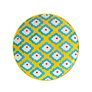 Certified International Damask Floral 6" Canape/Luncheon Plates, Set of 6 Assorted Designs, MULTI COLOR