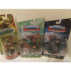 Superchargers 3 pack Skylanders 360 Swap force character pack Scorp, Sea Shadow Vehicle & buzz wing, Bundle