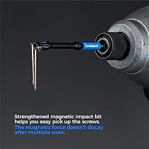 toolant 6" Impact Long Torx Bit Set 13pcs (TT7-TT40), 1/4 Hex-Shank S2 Steel Security Torx Bit Set, Tamper Proof Star Bit Set with CNC Machined Tips, Magnetic Impact Bit Holder and Storage Box