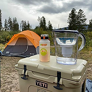 Epic Water Filters Nano | Water Filter Pitchers for Drinking Water | 10 Cup | 150 Gallon Filter | Gravity Water Filter | Removes Virus, Bacteria, Chlorine | Water Purifier (Navy Blue)