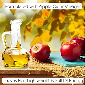Apple Cider Vinegar Shampoo and Conditioner Set. Sulfate Free Shampoo Conditioner Set for Damaged, Oily Hair. Shampoo & Conditioner Combo Pack to Reduce Dandruff, Frizz, Split Ends,…