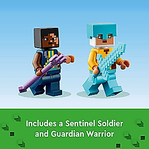 LEGO Minecraft The Sword Outpost 21244 Building Toys - Featuring Creeper, Warrior, Pig, and Skeleton Figures, Game Inspired Toy for Fun Adventures and Play, Gift for Kids, Boys, and Girls Ages 8+