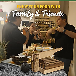 PAP Products Wooden Tortilla Press Maker 8 Inch with Tortilla WARMER, Prensa Para Tortillas, Tortillera, Manual Dough Presser for Tortillas, Dumpling, Roti, Chapati, Empanadas.