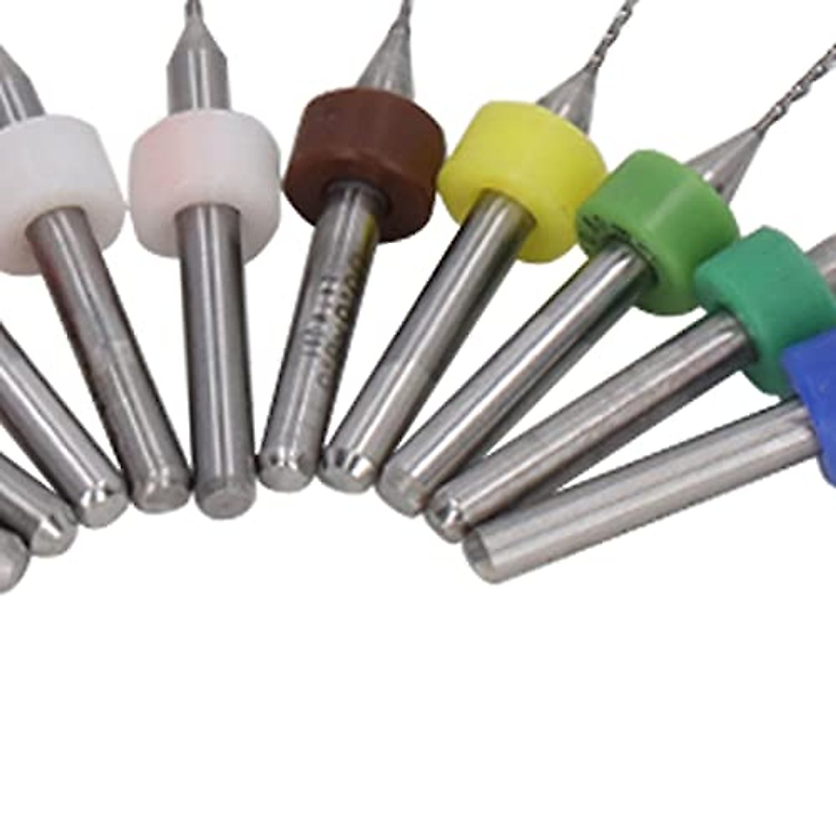 Drill Bit Set, 1/8in Shank Drill Bits Efficient High Bending Strength Hard Wearing for 3D Printer Nozzle(0.1‑1mm)
