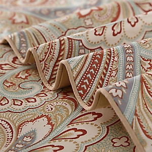 Brandream Duvet Cover King Size Hotel Collections Gold Classy Paisley Regal Themed 3PCS + 2 PCS Standard Pillowcase Set