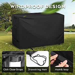 Starcrew Outdoor Console Table Cover for Best Choice Products 48in 2-Shelf Table, Outdoor Bar Table Cover for Outdoor Shelf/Outdoor Buffet Table/Outdoor Sideboard Table/Outdoor TV Table