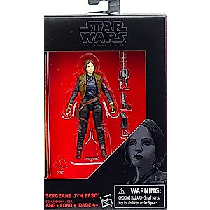 Star Wars, 2016 The Black Series, Sergeant Jyn Erso (Rogue One) Exclusive Action Figure, 3.75 Inches