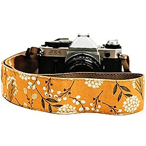 Art Tribute Spring Blossom Flowers Camera Shoulder Strap Belt For All DSLR Camera – Vibrant Design Universal DSLR Strap, Multi Color Neck Belt Best Gift for Men & Women Photographers