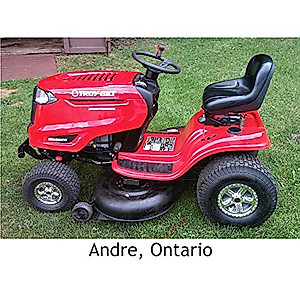 Good Vibrations Wheelies Nitro Series - Riding Lawn Mower Tractor & Golf Cart Wheel Covers - Snap Fit to The Rim - 8 inch Diameter (Black) / 2pk