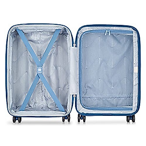 DELSEY Paris Comete 3.0 Hardside Expandable Luggage with Spinner Wheels, Blue, Carry-on 20 Inch