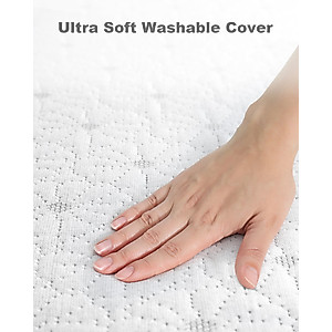 Ferlizer 3" [Twin XL] Mattress Topper, Memory Foam Mattress Topper Twin Extra Long for College Dorm with Ultra Soft Cover & Corner Straps, CertiPUR-US Certified, Grey