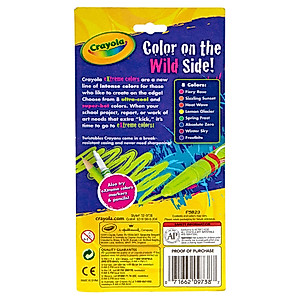 Crayola Twistables Crayons, Neon Colors, 8 Count, assorted extreme, 6-1/2 l x 2/5 w in (52-9738)