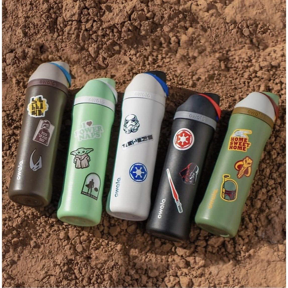 Owala Star Wars FreeSip Insulated Stainless Steel Water Bottle with Straw for Sports and Travel, BPA-Free, 24-Ounce, Stronger Than You Think