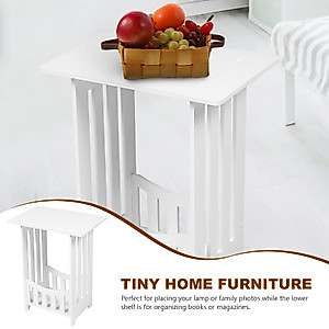 Baluue Nightstand Side Table for Living Room, Bedroom Accent Table for Small Spaces Small Console Table Night Stand