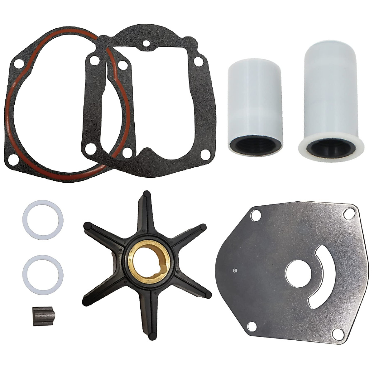 UanofCn 821354A2 Water Pump Impeller Kit for Mercury Mariner Marine Outboards 25 to 50 HP Motor with Tubes