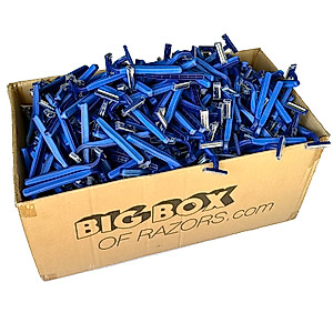 500 Box of Razor Blades Disposable Stainless Steel Hospitality Quality Shavers High End Twin Blade Razors for Men and Women