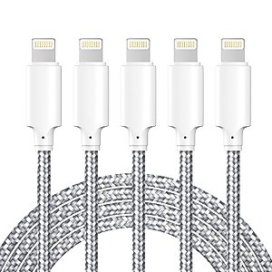 WXX 3Pack 6Ft Phone Charger Cable, [MFi Certified] Lightning Cable Nylon Braided iPhone Charger Cord Fast Charging&Syncing for iPhone 14/13/12/11Pro Max/11Pro/11/XS/Max/XR/X/8/8P/7 Gold