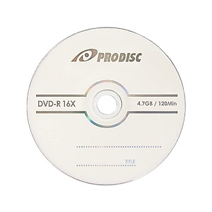 Prodisc DVD-R 16X 4.7GB Logo Blank Data Video Movie Recordable Media – 100 Discs (Japanese Limited Edition)
