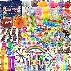 Yutin 200 PCS Party Favor for Kids 4-8, Pinata Stuffers, Prize Box Toys for Kids Classroom Rewards, Small Bulk Toys for Birthday Goodie Bags Fillers, Party Gift Bag Toys for 8-12 3-5