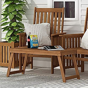 Furinno Tioman Outdoor Hardwood Coffee Folding Table, Natural