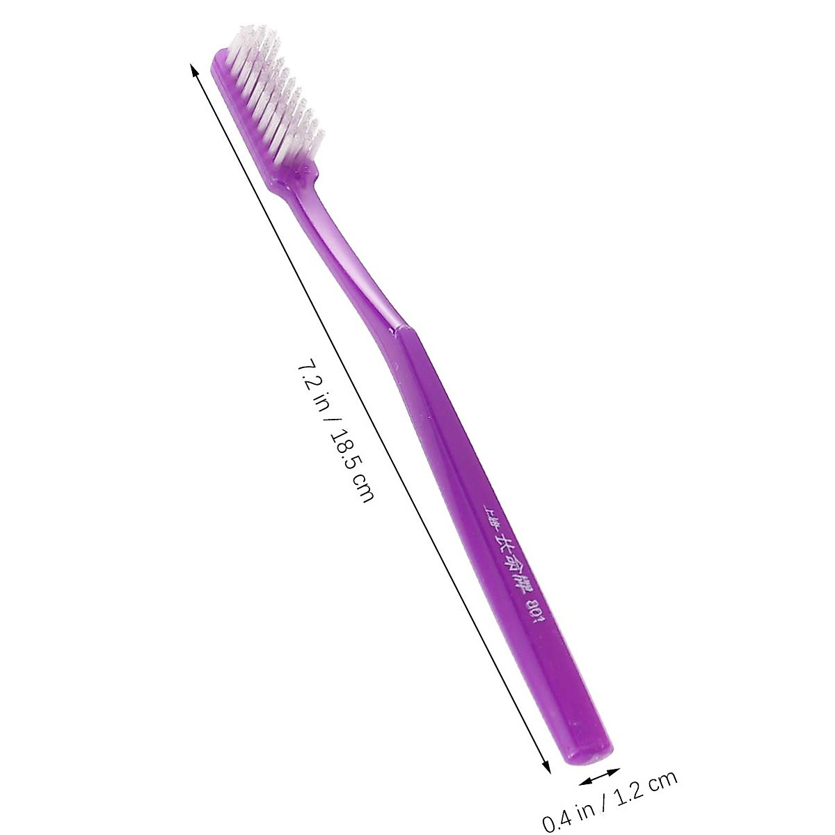 12pcs Adult Manual Toothbrush Hard Tooth Clean Brush Pocket Toothbrush for Teeth Stain Clean(Random Color)