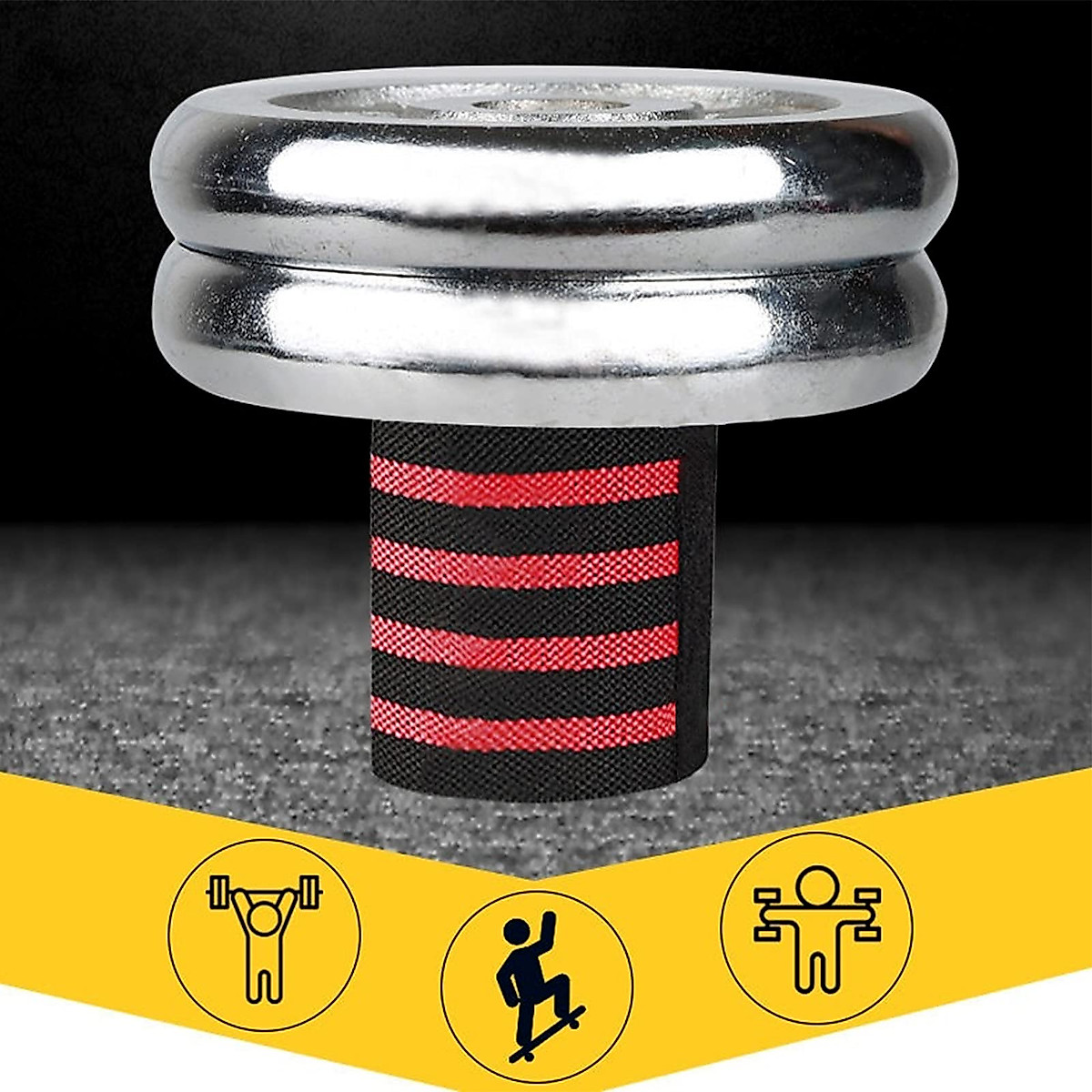 2 Pack Wrist Wraps for Weightlifting with Thumb Loop,Wrist Support Braces for Gym Workouts,Professional Grade Wristbands,Cross Training-Men&Women-Avoid Injury&Improve Your Workout 20''