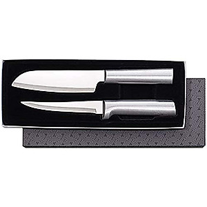 Rada Cutlery Two Piece Knife Stainless Steel Cook’s Choice Gift Set with Aluminum, 8 Inches, Silver Handle