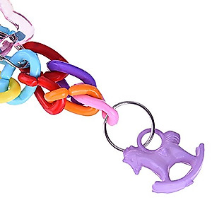 Hypeety Bird Parrot Foot Toy Chewing Swing Bite Toy Plastic Parrot Toys