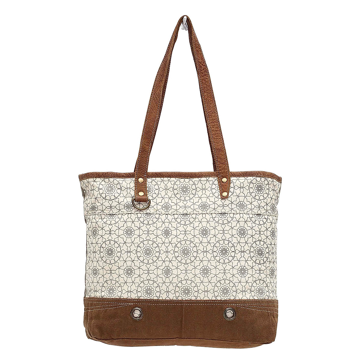 Myra Bags Ferris Wheel Upcycled Canvas Tote Bag S-0941