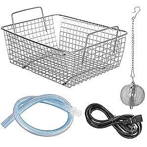 Mophorn 6L Ultrasonic Cleaner 304 Stainless Steel Professional Knob Control Ultrasonic Cleaners with HeaterTimer for Jewelry Watch Glasses Circuit Board Dentures Small Parts Dental Instrument