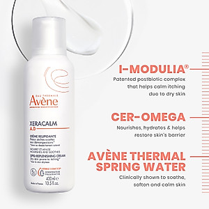 Avene XeraCalm A.D Lipid-Replenishing Cream, Atopic Dermatitis, Eczema-Prone, No Preservatives, Fragrance-Free, 6.7 Oz