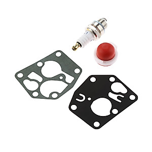 795083 Carb Diaphragm Gasket Air Filter Primer Bulb L7T Spark Plug Replacement for Briggs&Stratton 698369 694394
