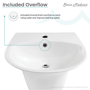 Ivy 19" ﻿Wall-Mount Bathroom Sink