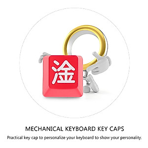 SOLUSTRE Pc Keycap Keyboard Cap Cover Notebook Laptops Replacement Key Caps Lighted Keyboard Shine Through Key Caps Custom Keyboard Lap Tops Pro On The Lap Abs Red Accessories