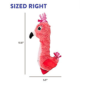 Charming Pet Absurd Burds Pink Flamingo Dog Toy - Squeeze and Shake for Unique Silly Sound to Entice Interactive Play