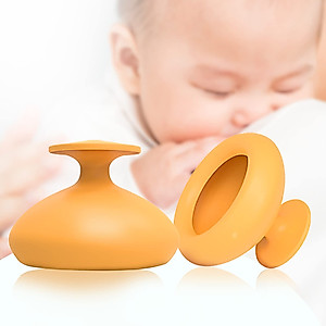 Folca Palm Chest Percussion Cup Silicone Pressure Drum Massager Sputum Remover Cup for Patients Elders Infantr(2.9 * 2.1inches for baby)