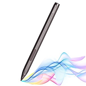 Stylus Pen for Surface Pro 9/8/X/7/6/5/4/3, Surface 3, Book/Studio/Go 3/2/1, Laptop 5/4/3/2/1, Pen for Microsoft Surface with Magnetic Adsorption, Palm Rejection, 1024 Pressure Sensitivity(Deep Gray)