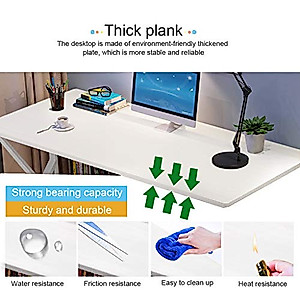 Computer Desk,Simple Home Desk Student Writing Desktop Desk Study Writing Table, Modern Simple Style Computer Desk,Office Desk Modern Simple Study Desk Laptop Table for Home Office