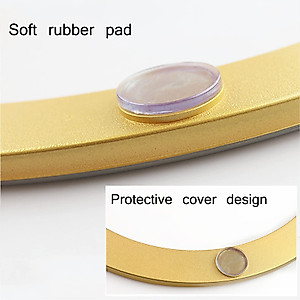 Cold Rolled Steel Lazy Susan Bearing - Swivel Base Gold, With Soft Rubber Pad, Prevents Offset, Strong Suction, Thickness 14mm, Robust And Durable, Rotating Bearing Turntable