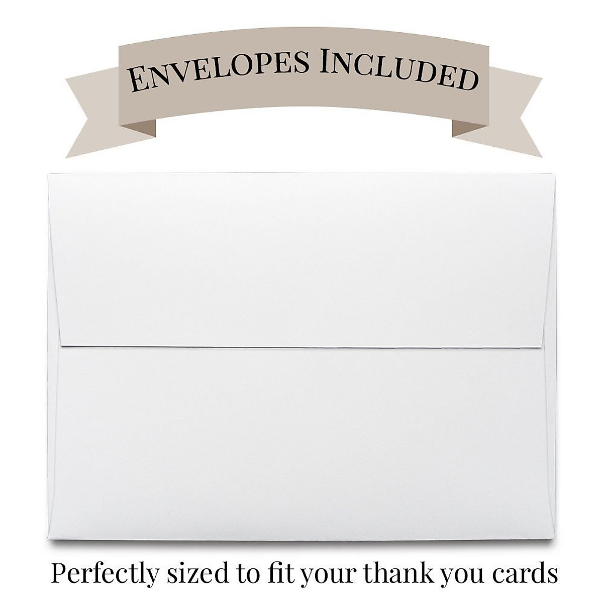 Woodland Forest Fox Face Floral Thank You Notes, Ten 4" x 5.5" Fill In The Blank Cards with 10 White Envelopes by AmandaCreation