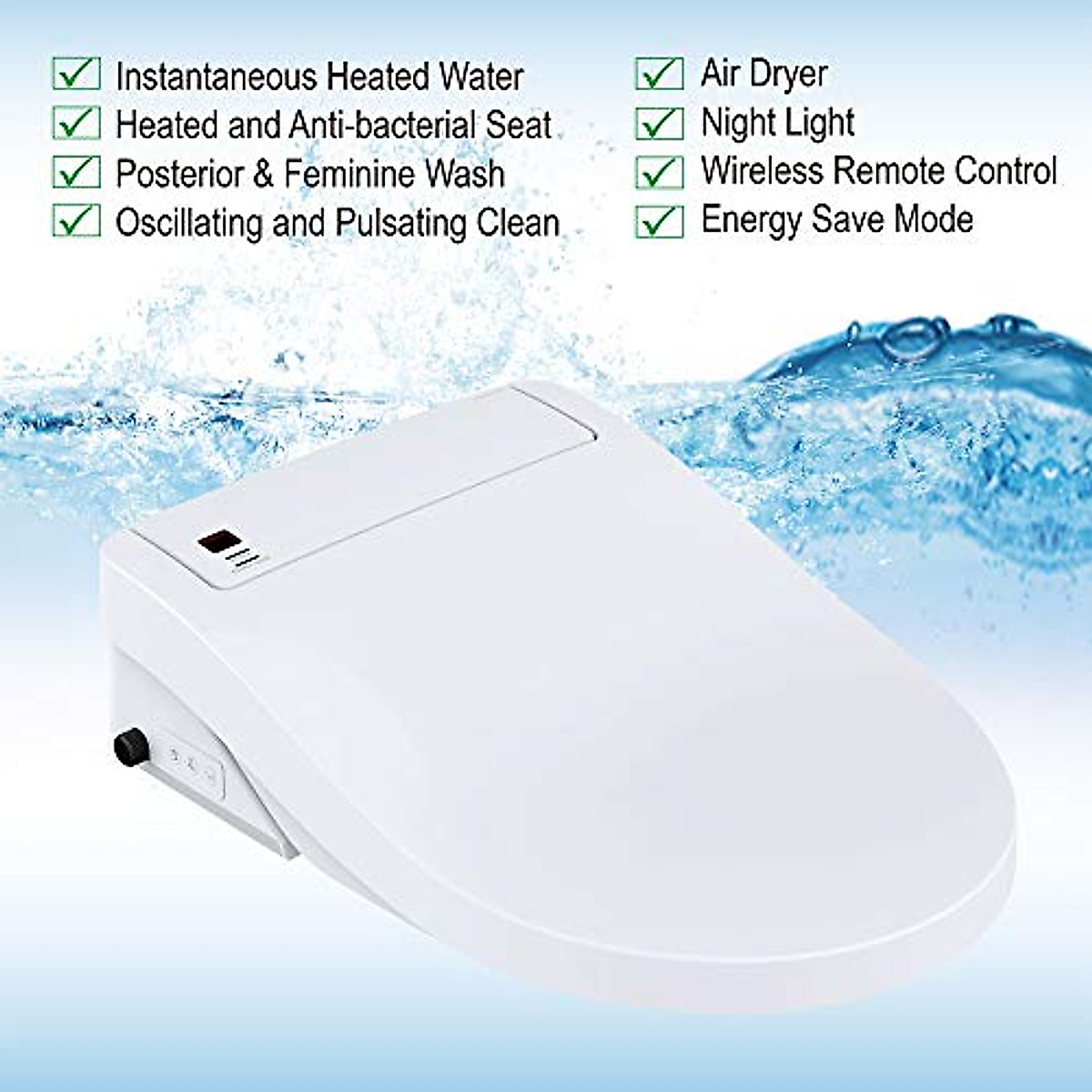 Woodbridge BID01 Smart Toilet Seat, White