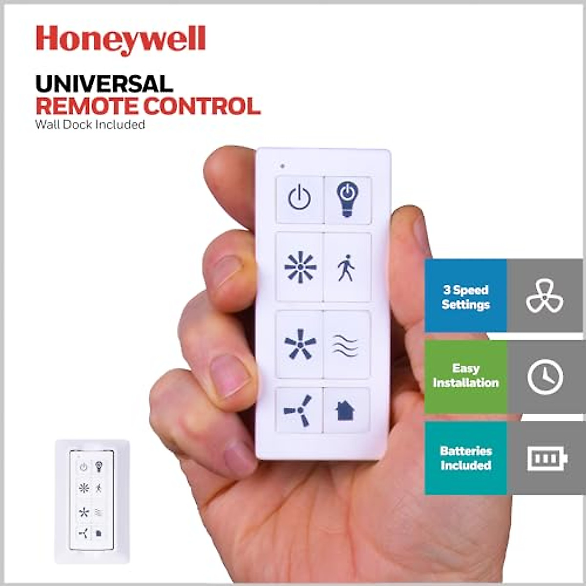 Honeywell Ceiling Fans Carmel, 48 Inch Contemporary Indoor LED Ceiling Fan with Light, Remote Control, Dual Mounting Options, Dual Finish Blades, Reversible Motor - 50197-01 (Bronze)