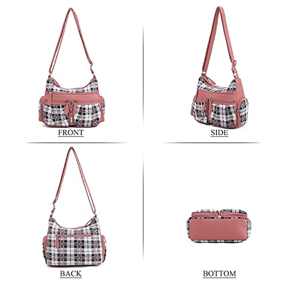 Crossbody Bags for Women,Angelkiss Ladies Shoulder Messenger Handbags and Purses Medium Faux Leather Pocketbooks