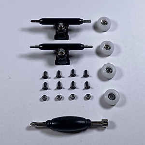 Yllo Street Taco Complete 5 Ply Wood 100mm x 33mm Fingerboard with Upgraded 32mm Trucks, Lock Nuts, CNC Wheels