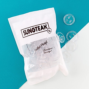 SUNGTEAK Premium Outlet Plugs Covers Childproof-Baby Safety Clear Products-Electrical Protector Caps-Child Proofing Plug Covers for Electrical Outlets (25 Pack)