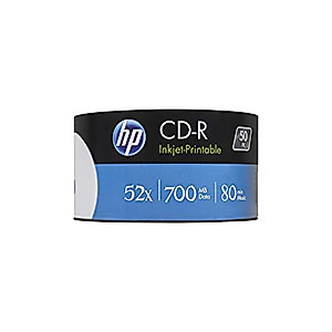 HP CD-R IJ Print 52X 50PK Bulk 700MB