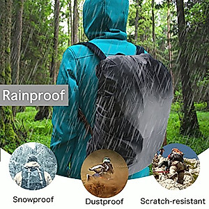 Frelaxy Waterproof Backpack Rain Cover, Upgraded Triple Waterproofing, Antislip Cross Buckle Strap (Fuchsia, S (for 15L-25L Backpack))