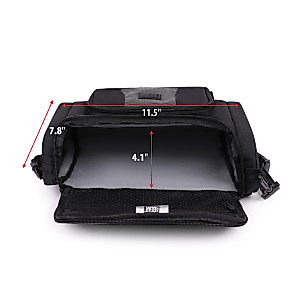 USA Gear MTG Bag Compact Card Case - Magic the Gathering Deck Carrying Case with Padded Customizable Interior, Fits MTG Deck Boxes, Booster Box, Yugioh Card Decks and more Accessories (Bag Only)